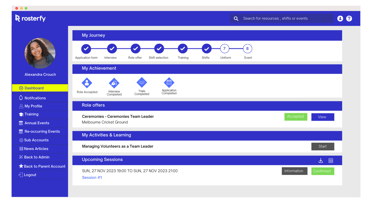 Volunteer Onboarding Software | Rosterfy