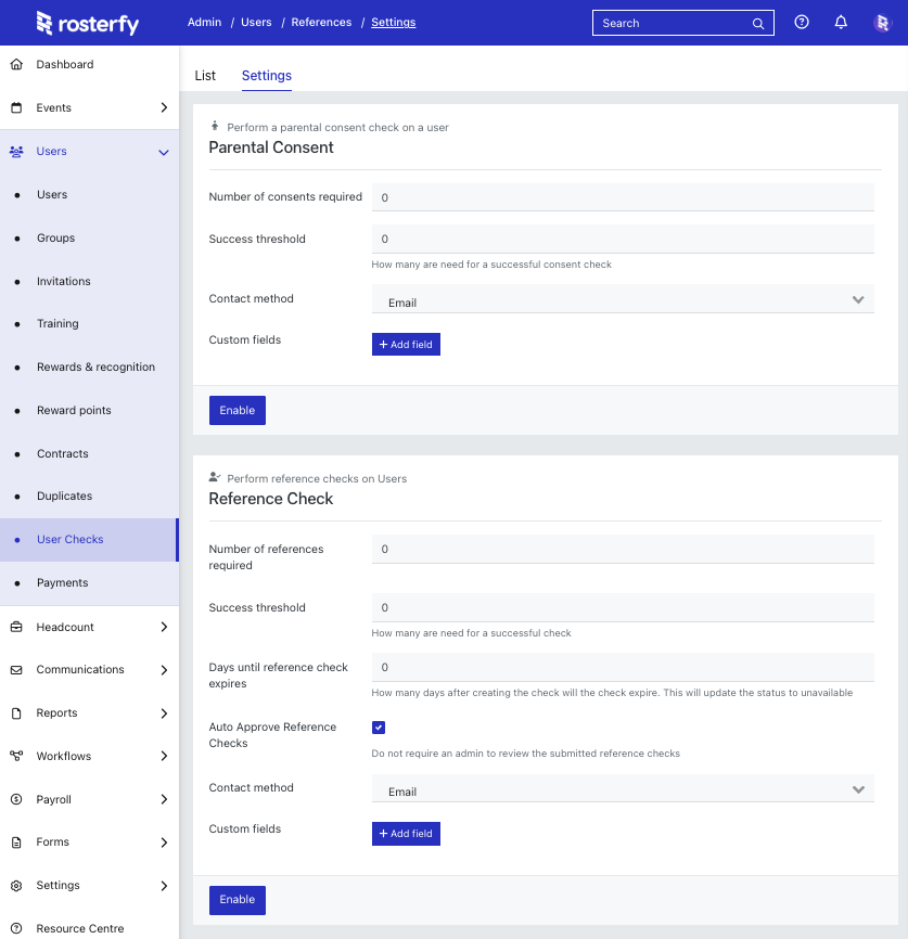 Reference Check Setup Guide: Part One
