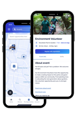 Volunteer App for Organisations & Volunteers | Rosterfy