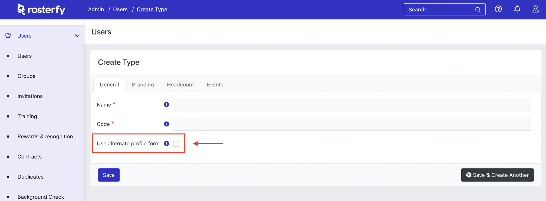 Creating a user type