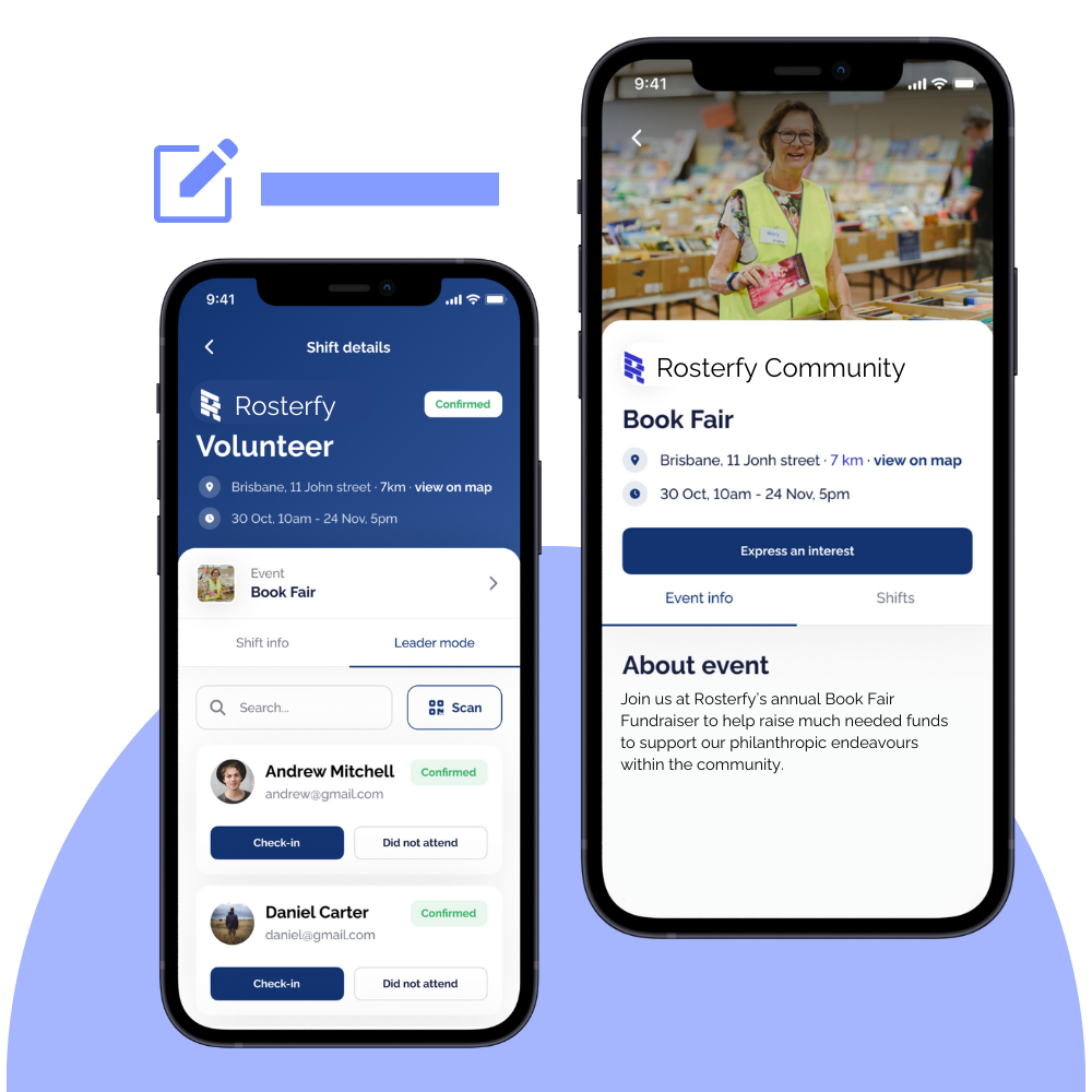 Rosterfy App | Volunteer Management Software